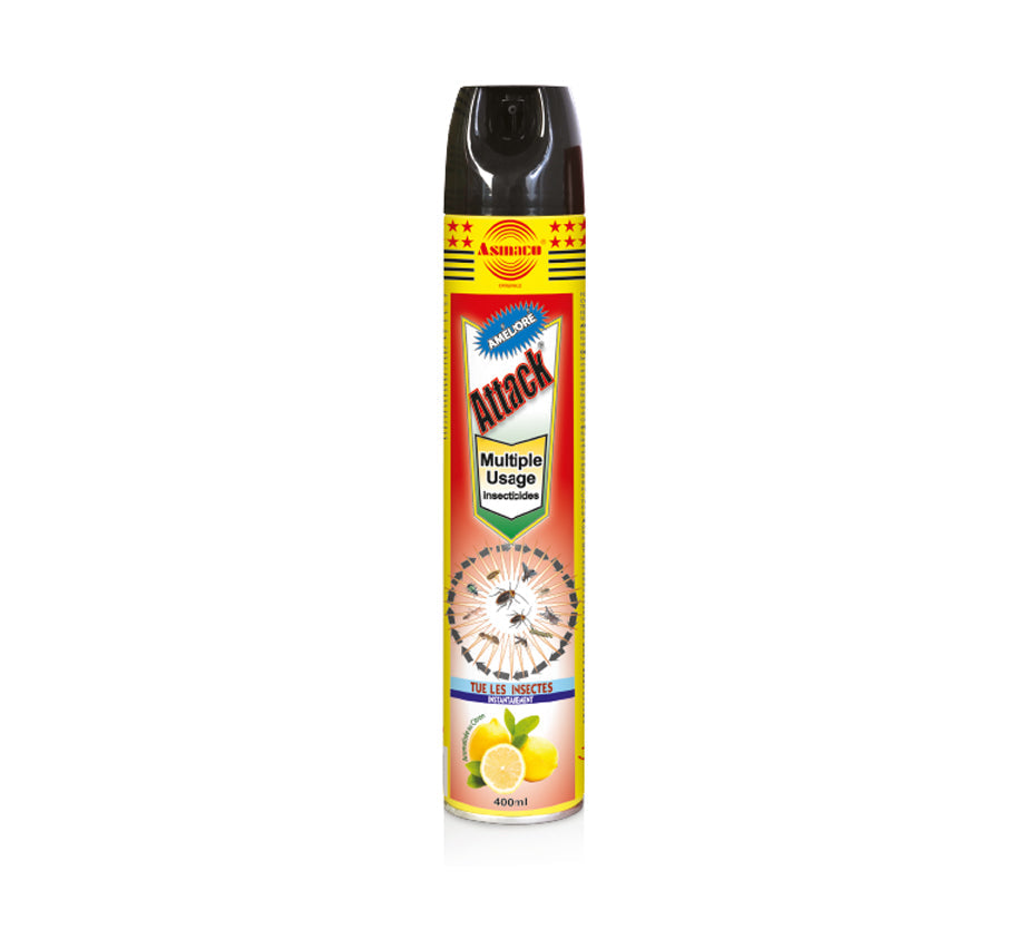 Attack Multi Purpose Insect Killer - Lemon 400ml – Asmaco Kenya